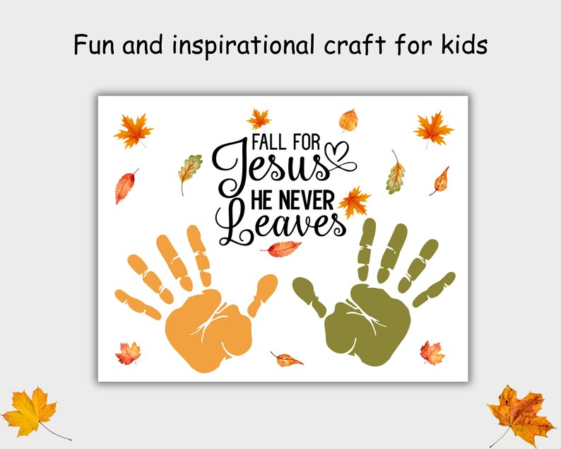 Fall Handprint Craft, Fall for Jesus Craft, Sunday School Activity ...