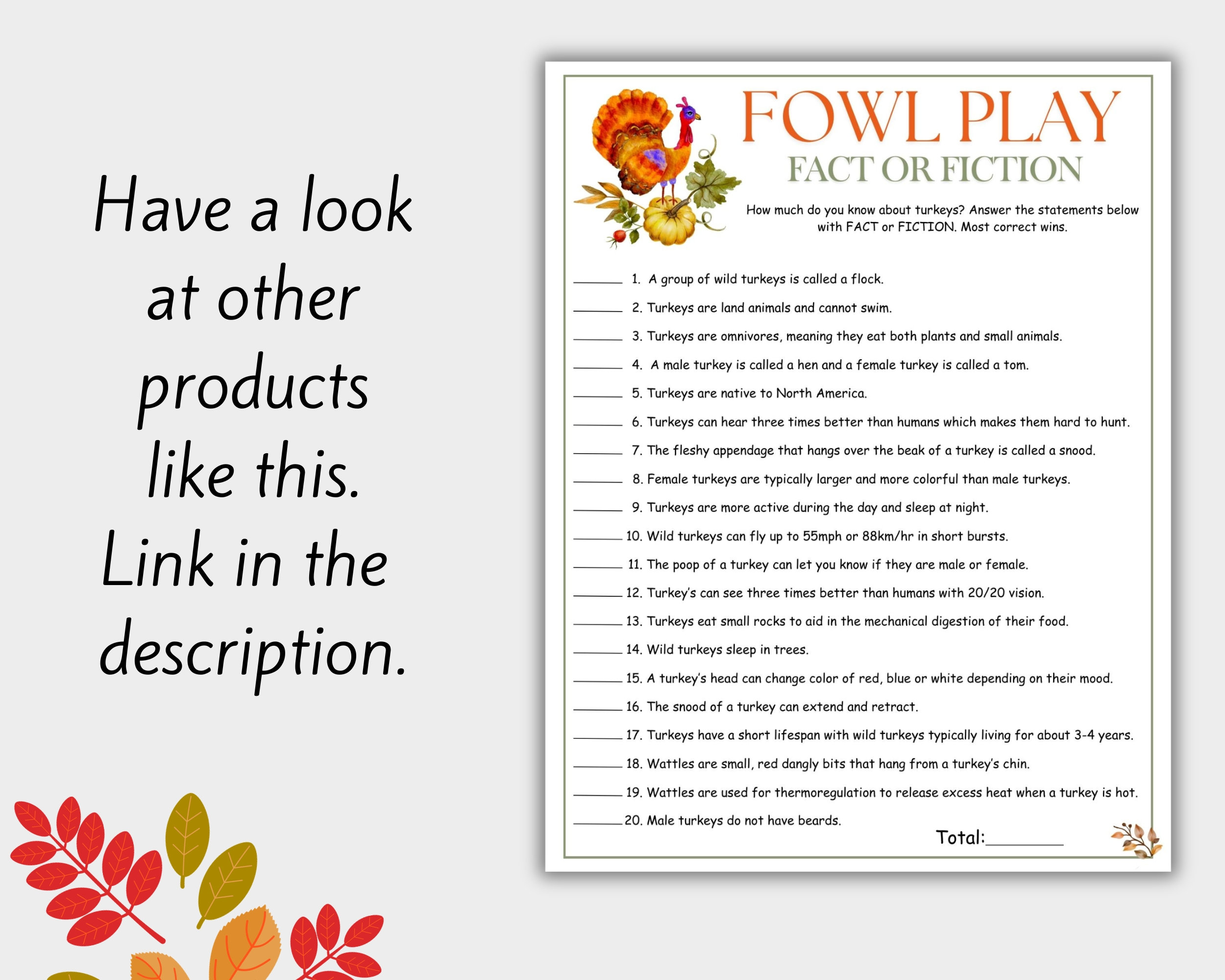 Thanksgiving Pass the Gift Game, Thanksgiving Games Printable, Left ...