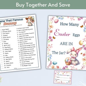 Easter Trivia Name That Bunny Game, Printable Easter Activity, Easter ...