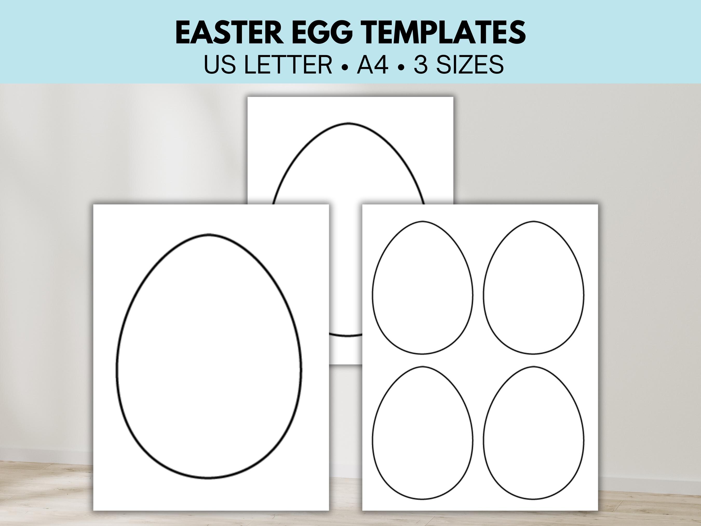 Printable Easter Egg Template, Easter Egg Activity Sheets, Easter Egg ...