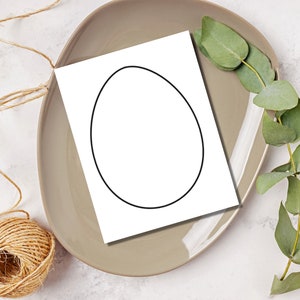 Printable Easter Egg Template, Easter Egg Activity Sheets, Easter Egg ...