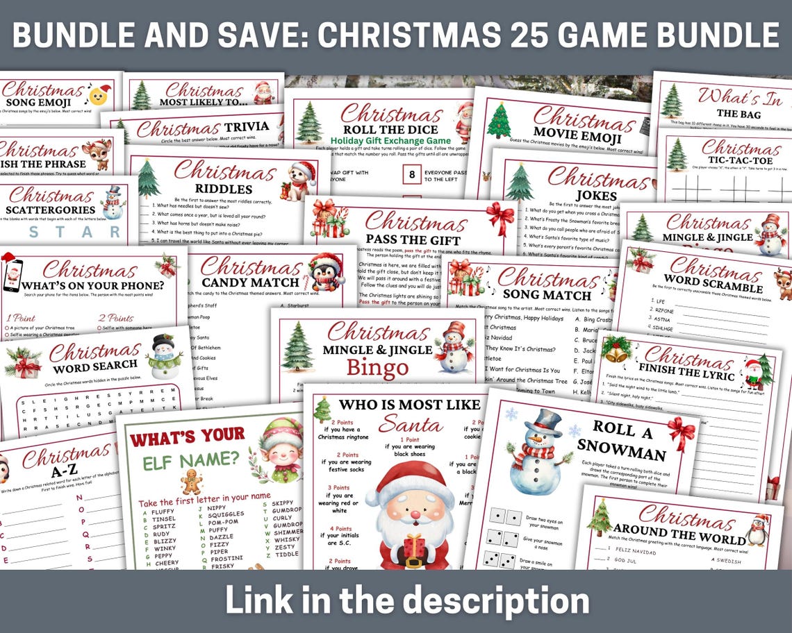 Christmas Song Trivia Game, Printable Christmas Party Game, Holiday ...