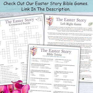 Easter Trivia, Easter Bible Games, the Easter Story Bible Trivia Game ...