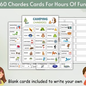 Camping Games, Camping Activity Printable, Camping Theme Party, Pass ...