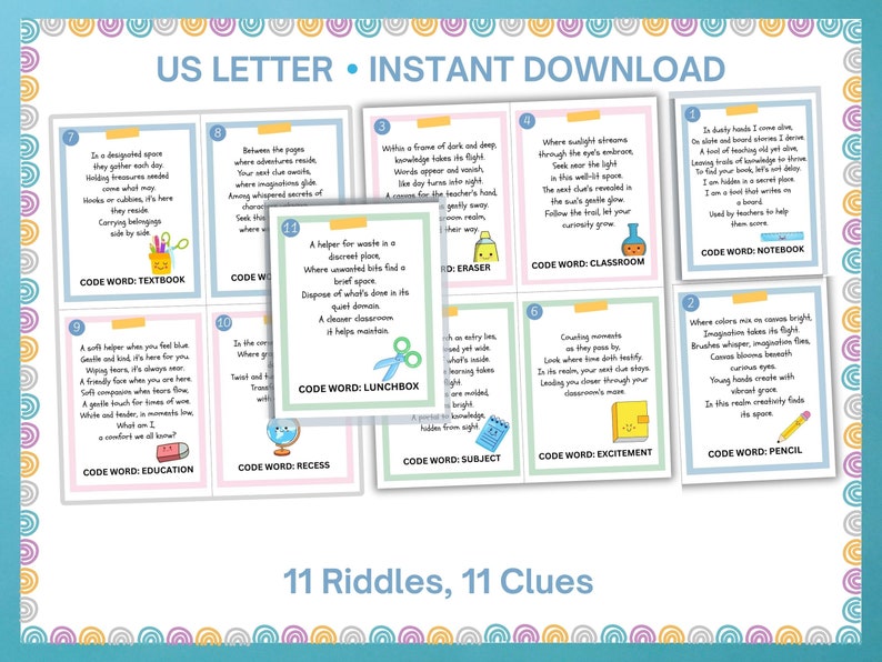 Classroom Scavenger Hunt, Back to School Scavenger Hunt, Classroom ...