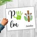Palm Sunday Handprint Craft, Printable Easter Activity, Easter Story ...