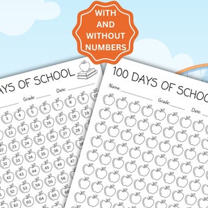 100 Days of School Printable Tracker, 100th Day of School Countdown ...