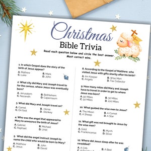 Christmas Bible Trivia, Christmas Nativity Game, Youth Group Games ...
