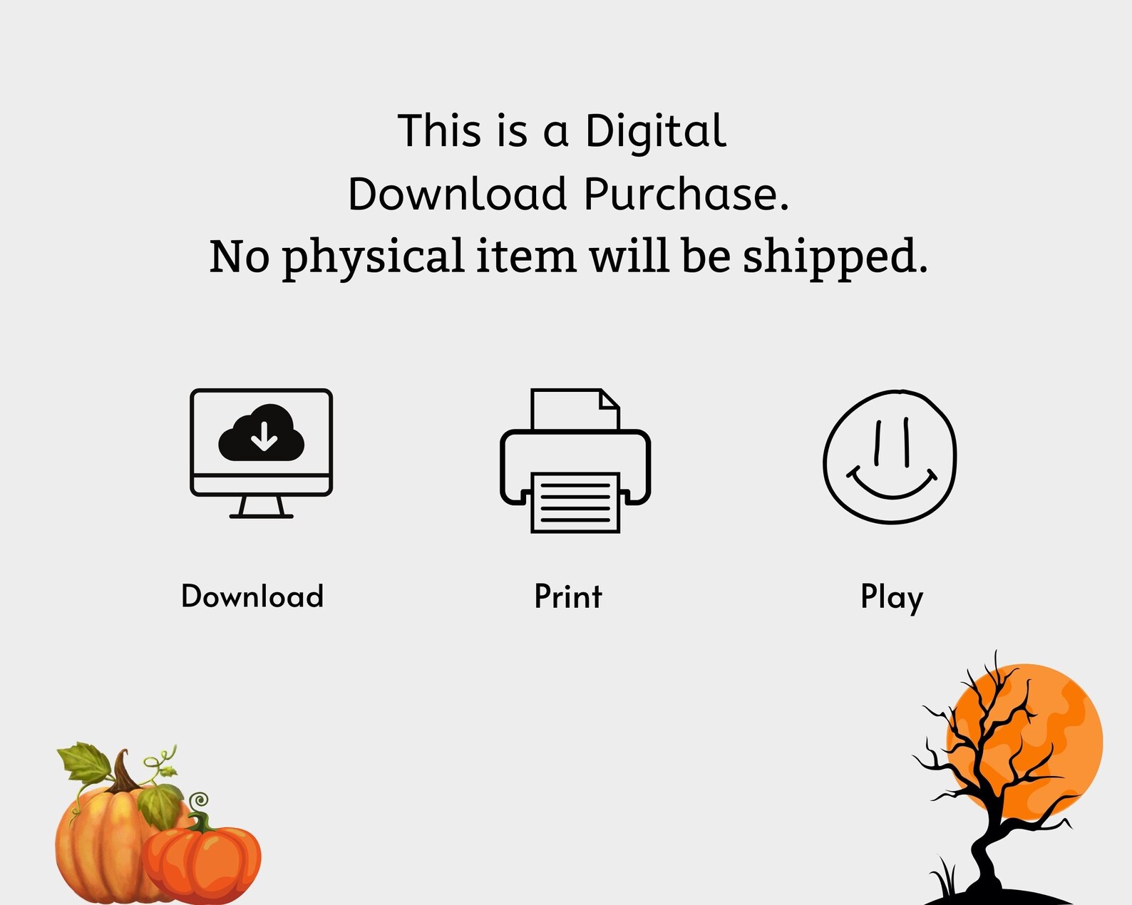 Left Right Halloween Game, Halloween Printable Game, Pass the Pumpkin ...