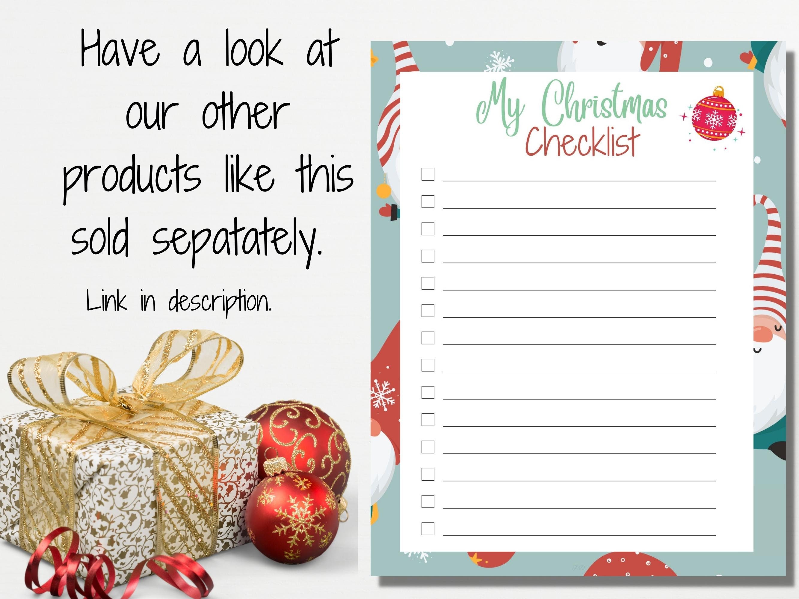 Christmas Gift Tracker Printable Christmas Gift List Printable Holiday ...
