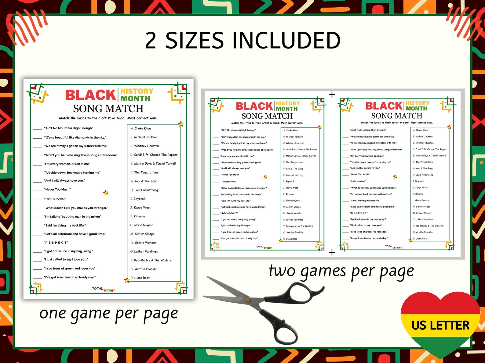Black History Month Music Trivia Game, Black History Trivia, Black ...