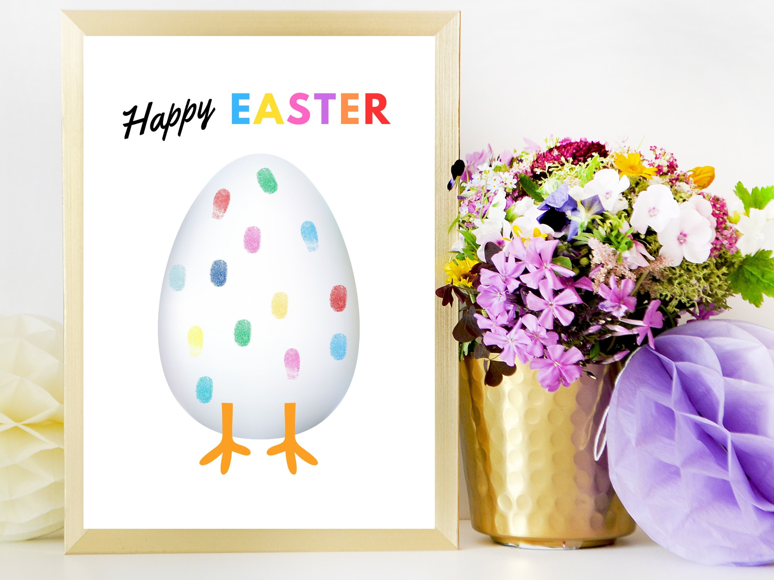 Easter Egg Craft for Kids Printable, Easter Handprint Art, Easter Egg ...