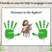 Holy Week Activity, Palm Sunday Handprint Craft, Printable Easter ...