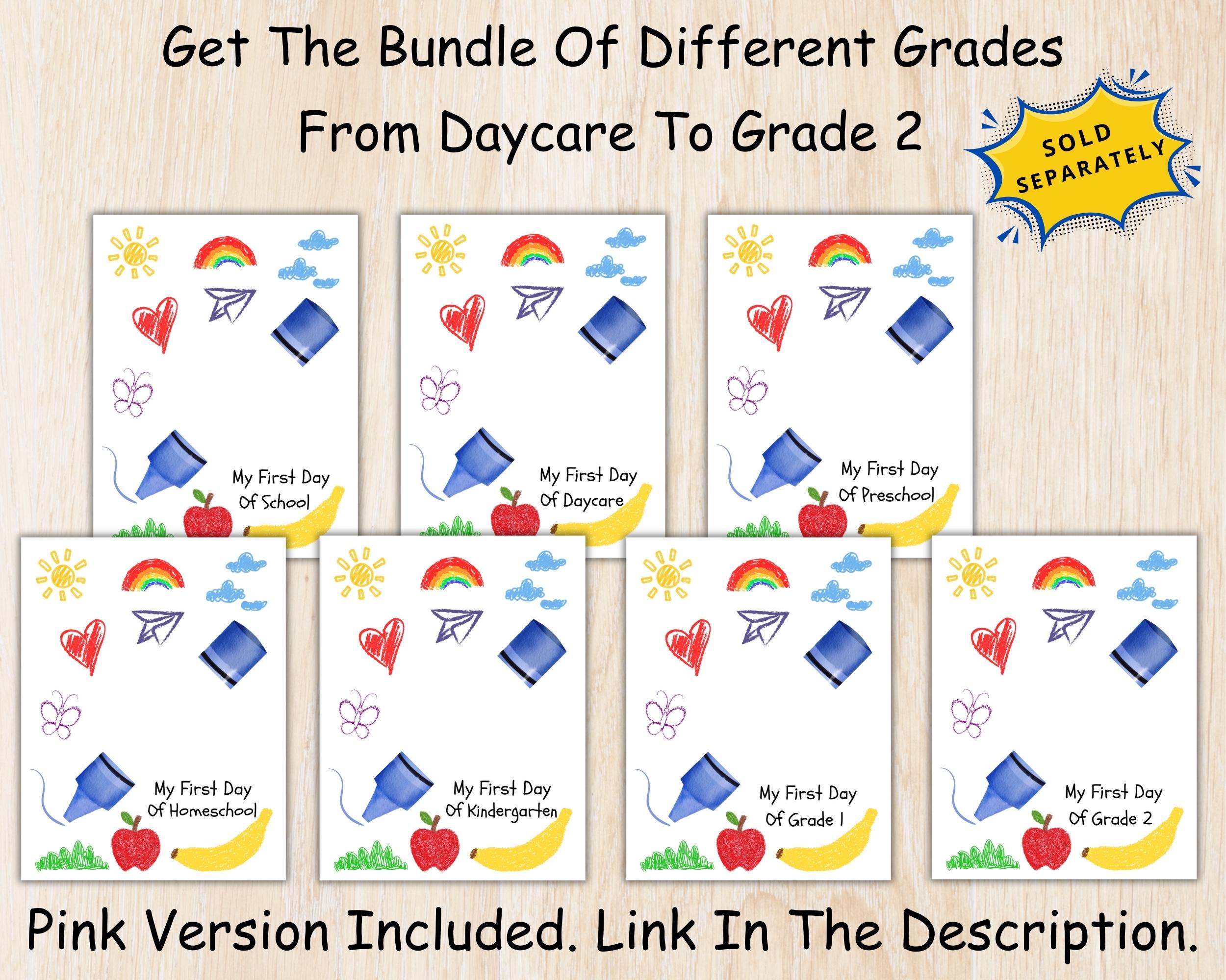 First Day of Daycare Handprint Craft, Daycare Printable Sign ...