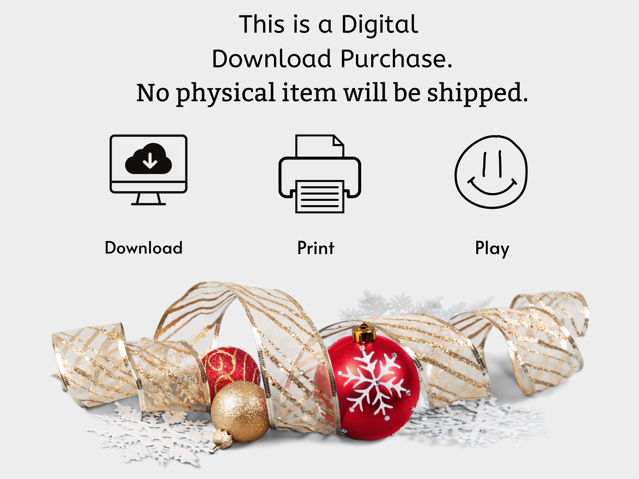 Christmas Scavenger Hunt Printable, Indoor Christmas Treasure Hunt ...