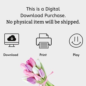 Spring Games Printable, Spring Left Right Game, Spring Party Game, Pass ...