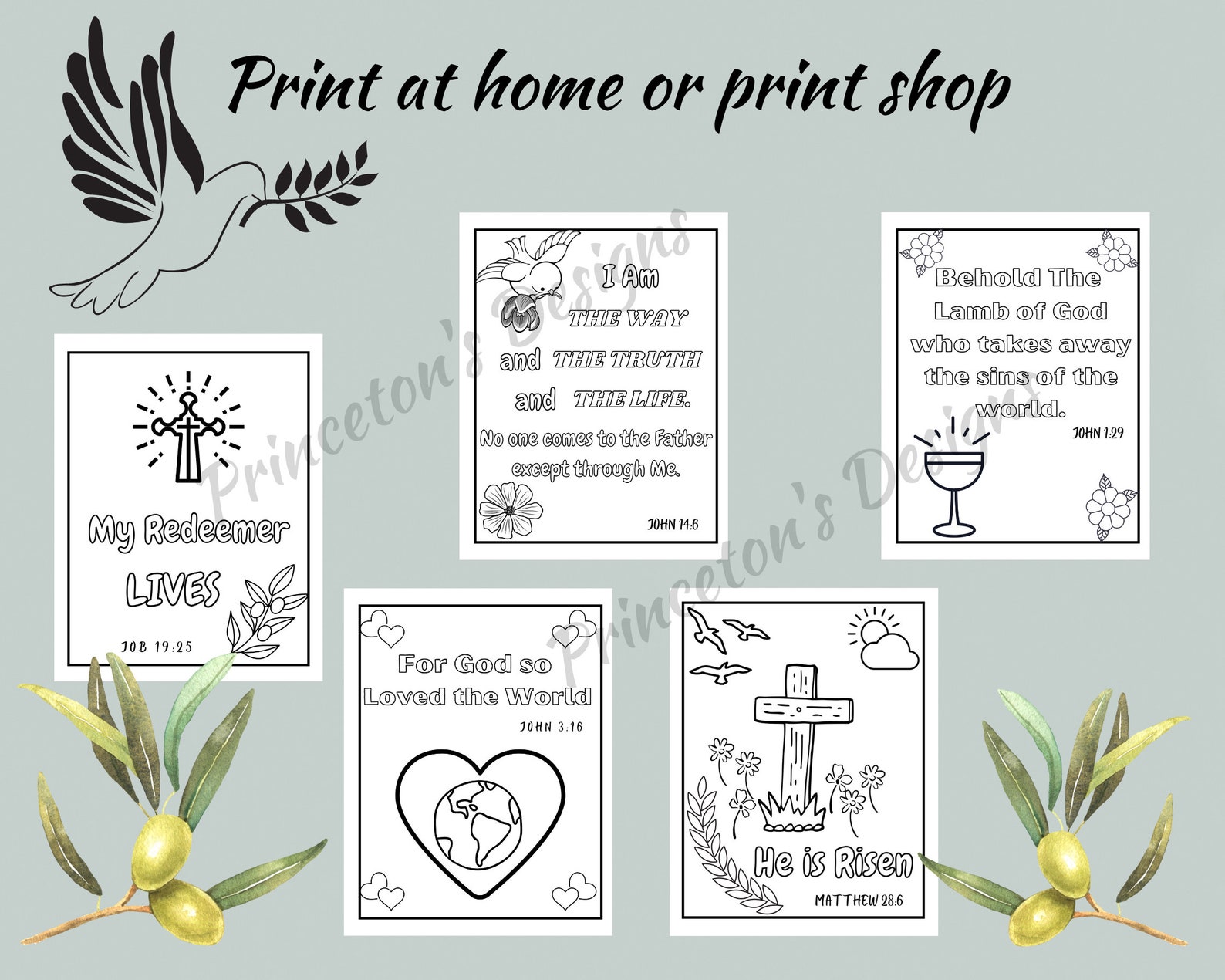 Easter Bible Verse Coloring Pages, Christian Scripture, Resurrection ...