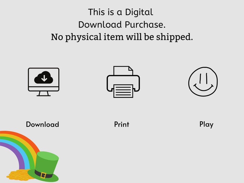 St. Patrick's Day I Spy Printable Game for Kids St. Patrick's Day ...