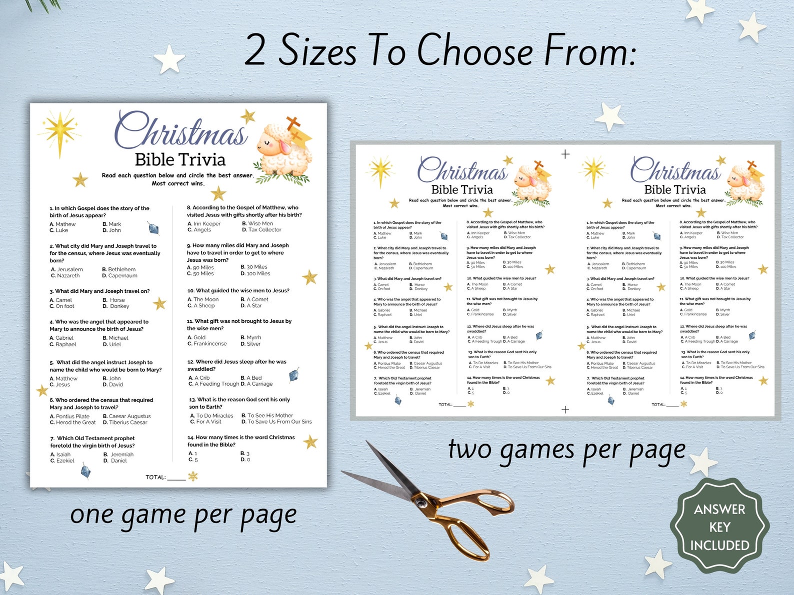 Christmas Bible Trivia, Christmas Nativity Game, Youth Group Games ...