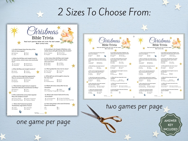 Christmas Bible Trivia, Christmas Nativity Game, Youth Group Games ...