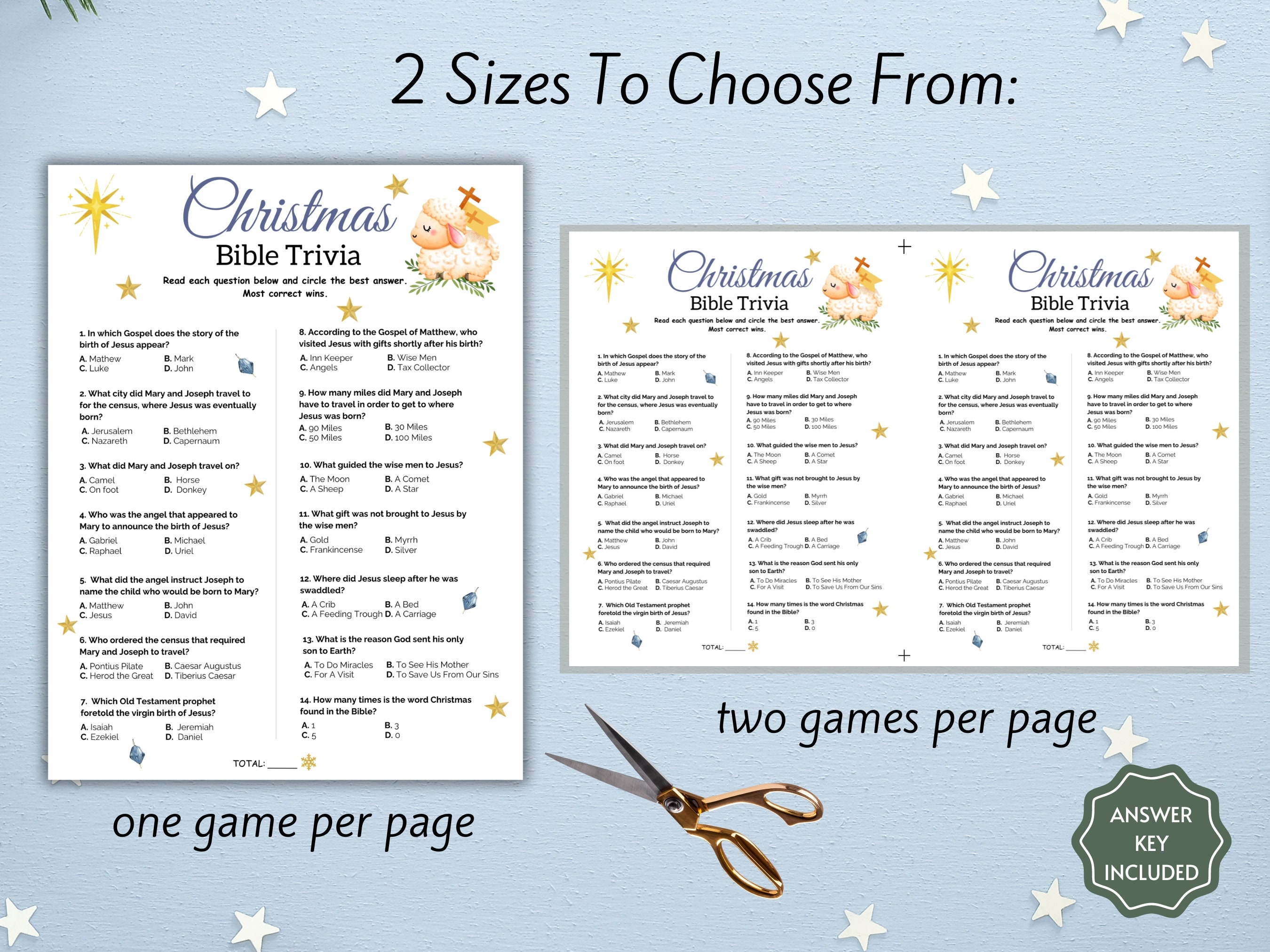 Christmas Bible Trivia, Christmas Nativity Game, Youth Group Games ...