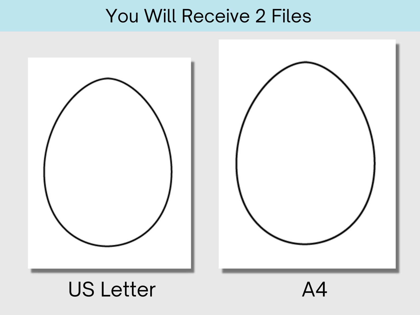 Printable Easter Egg Template, Easter Egg Activity Sheets, Easter Egg ...