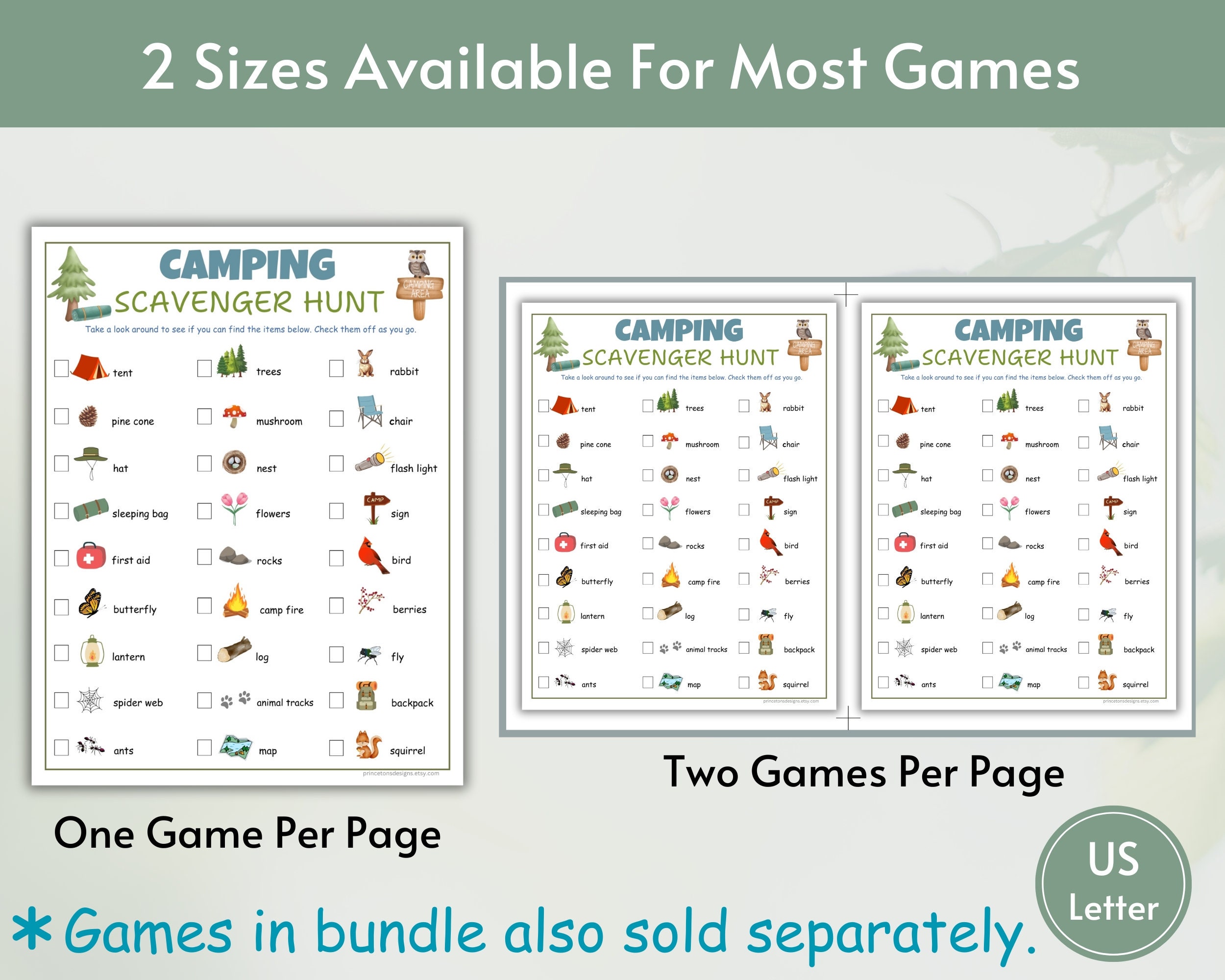 Camping Games, Camping Activity Printable, Camping Theme Party, Pass ...
