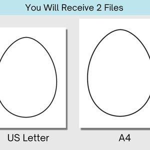 Printable Easter Egg Template, Easter Egg Activity Sheets, Easter Egg ...