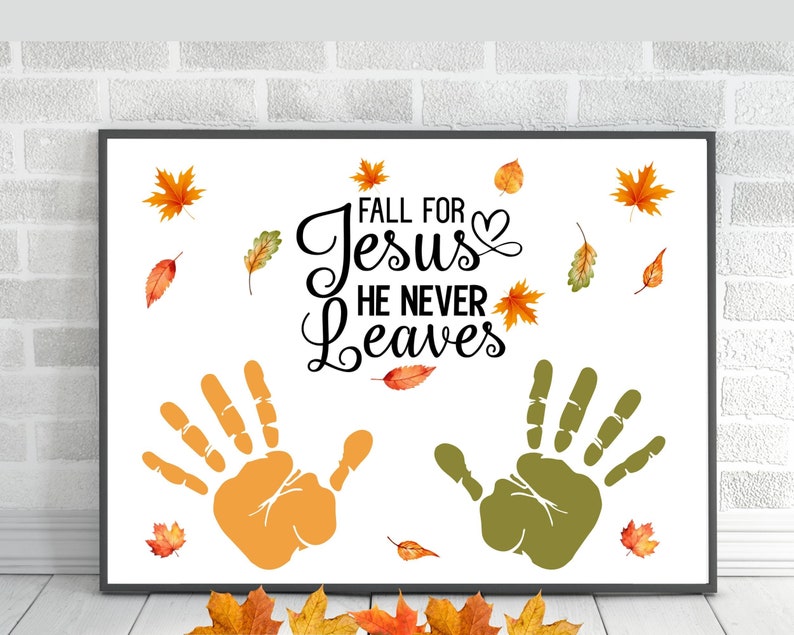 Fall Handprint Craft, Fall for Jesus Craft, Sunday School Activity ...