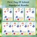 First Day of School Handprint Craft, Back to School Printable Handprint ...