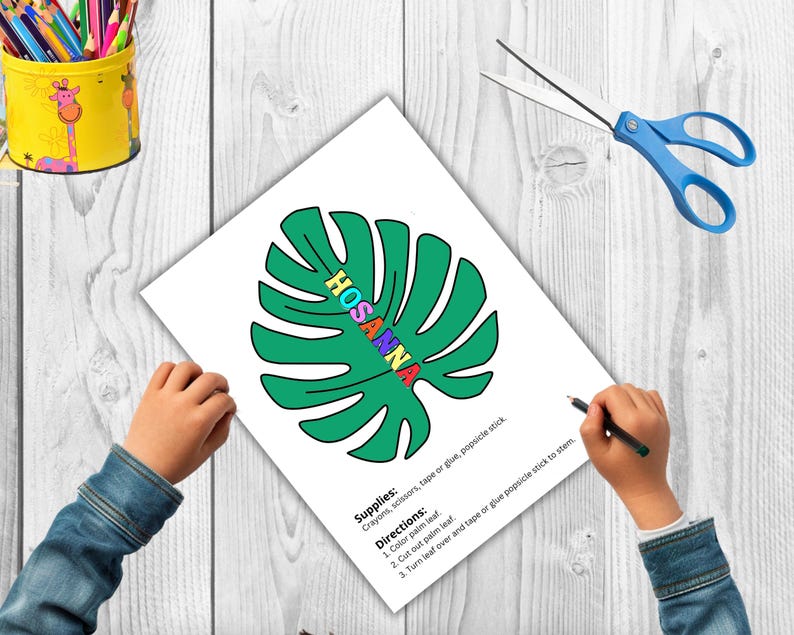 Palm Sunday Craft, Sunday School Craft, Palm Sunday Activity, Palm ...