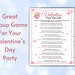 Valentine's Day Game Printable, Valentine Pass the Gift Game, Pass the ...