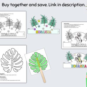 Palm Sunday Craft, Paper Crown Printable, Holy Week Activity, Sunday ...