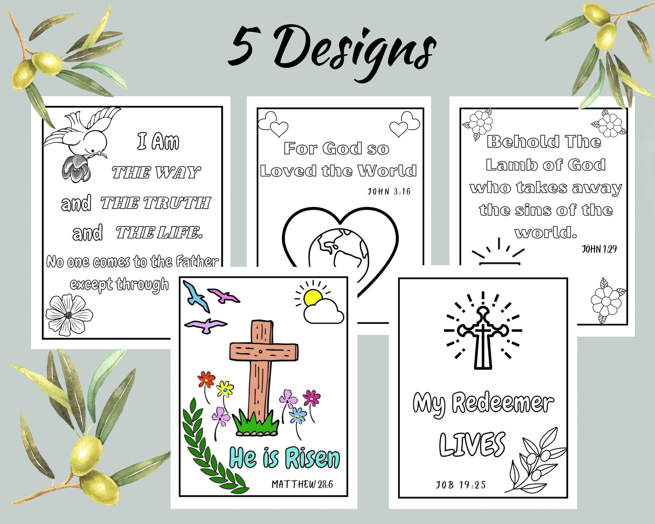 Easter Bible Verse Coloring Pages, Christian Scripture, Resurrection ...