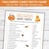 Halloween Candy Match Game, Halloween Trivia, Halloween Party Games ...