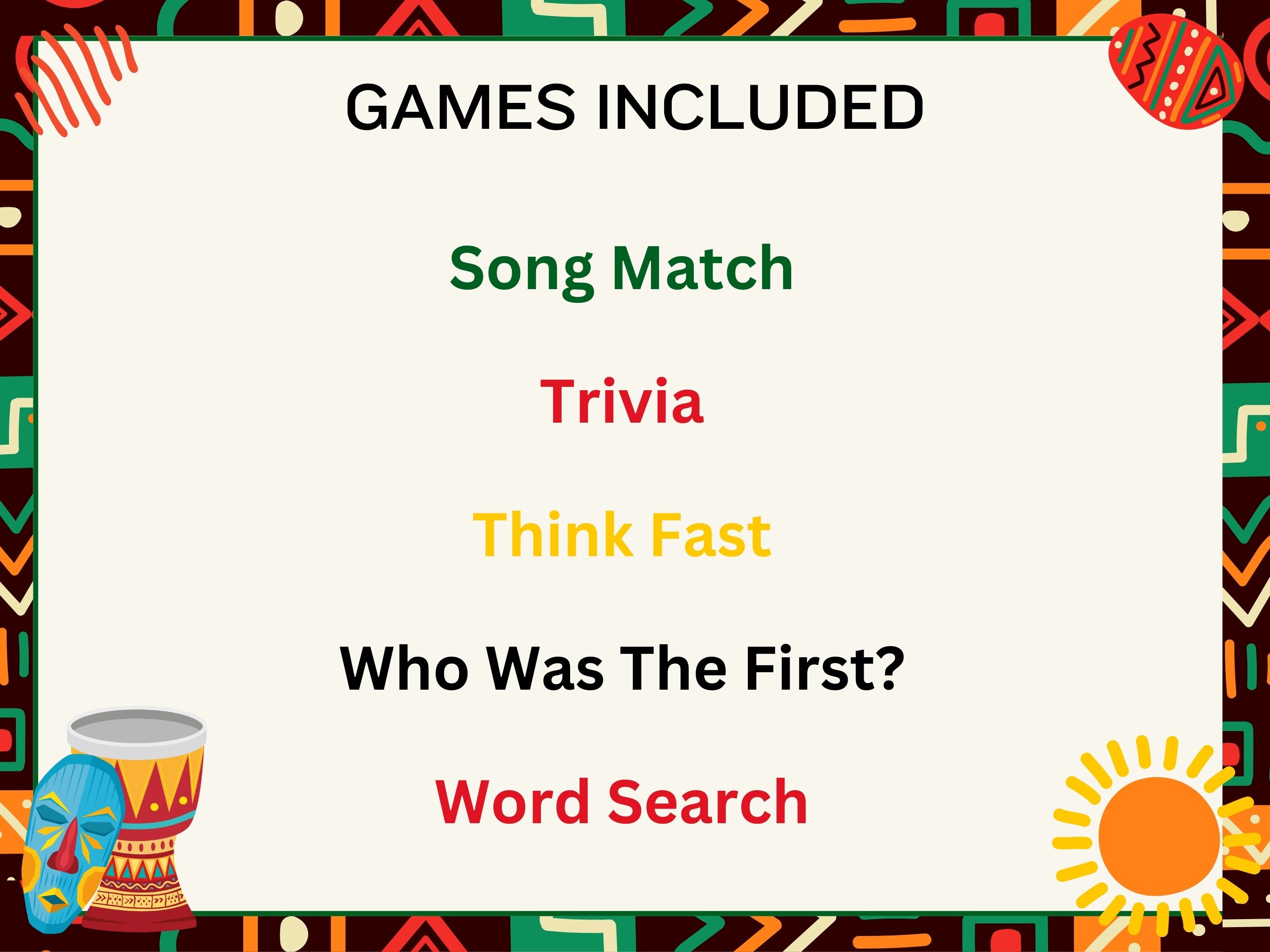 Black History Month Games Bundle, Black History Trivia, Black History ...