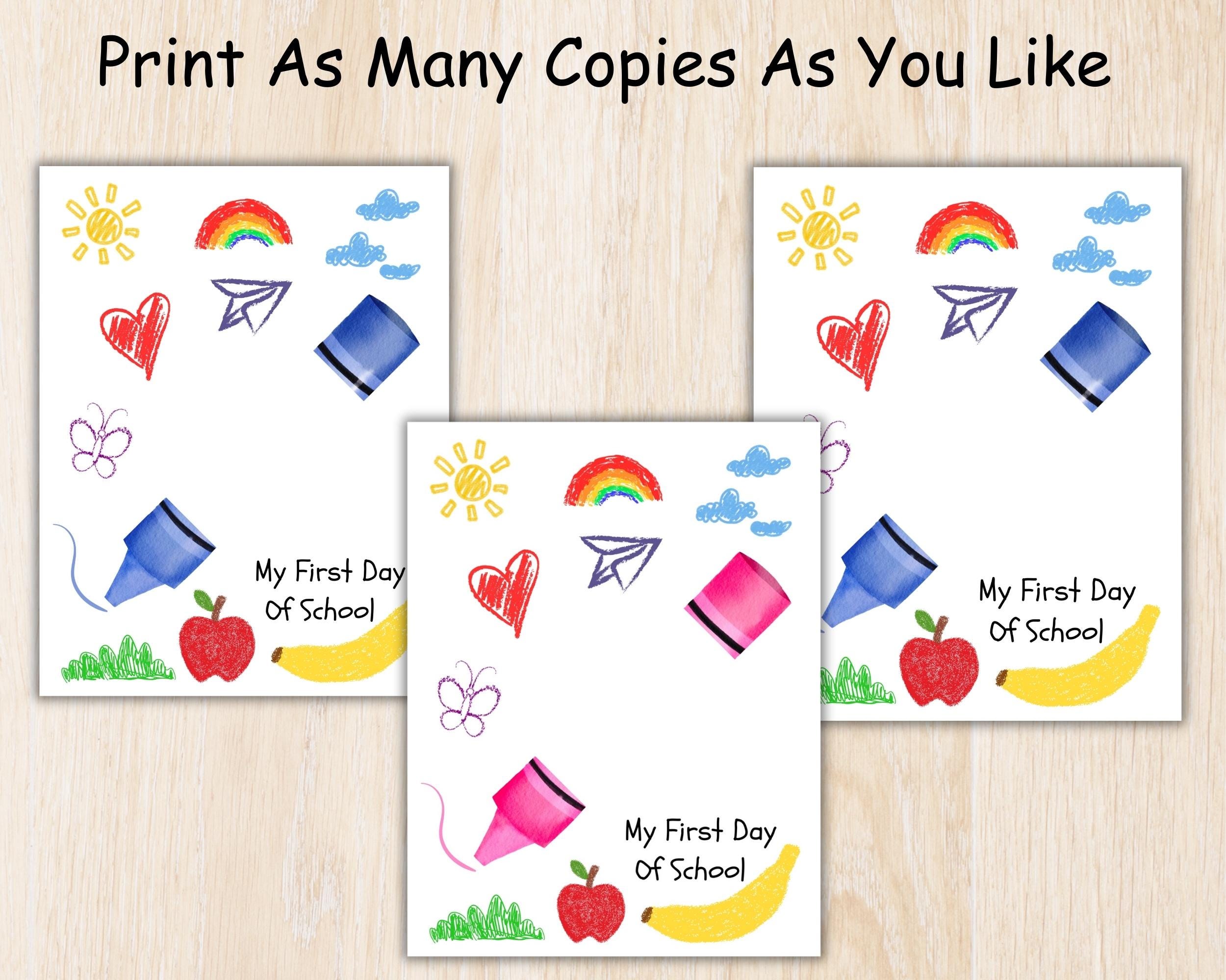 First Day of School Handprint Craft, Back to School Printable Handprint ...