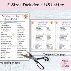 Mothers Day Activity, Mothers Day Song Match, Mothers Day Music Trivia ...