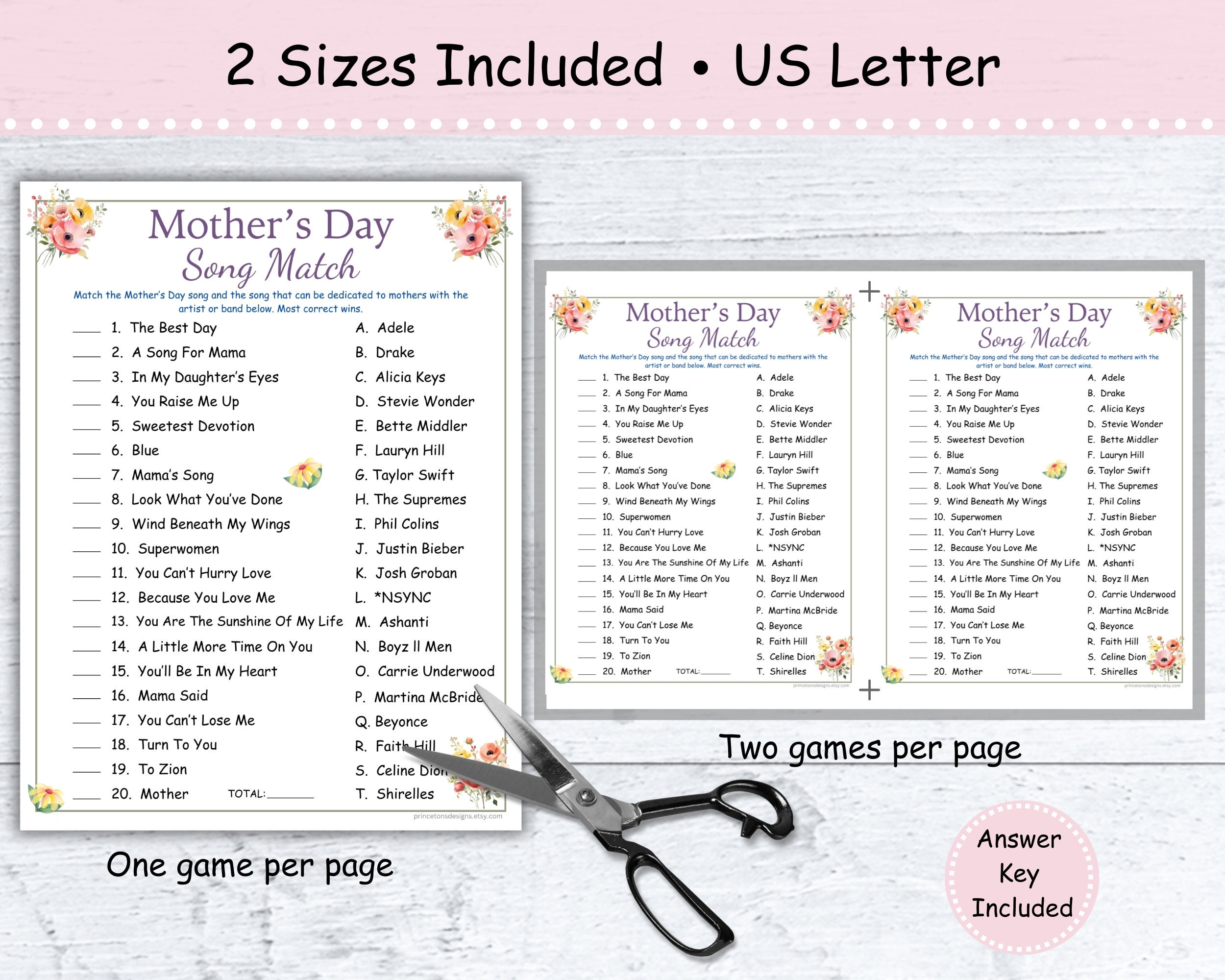Mothers Day Activity, Mothers Day Song Match, Mothers Day Music Trivia ...