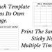 Life Sticky Note Bundle | Printable Sticky Note Minimalist Templates ...