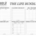 Life Sticky Note Bundle | Printable Sticky Note Minimalist Templates ...