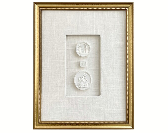 Award Winning Framed Intaglios: Double Intaglio With Tiberian Signature ...