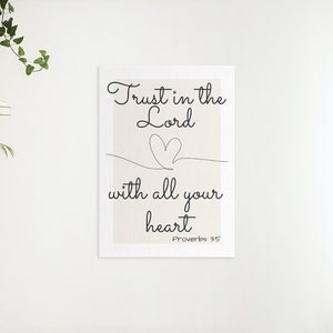 PRINTABLE Trust in the Lord Wall Art - Etsy