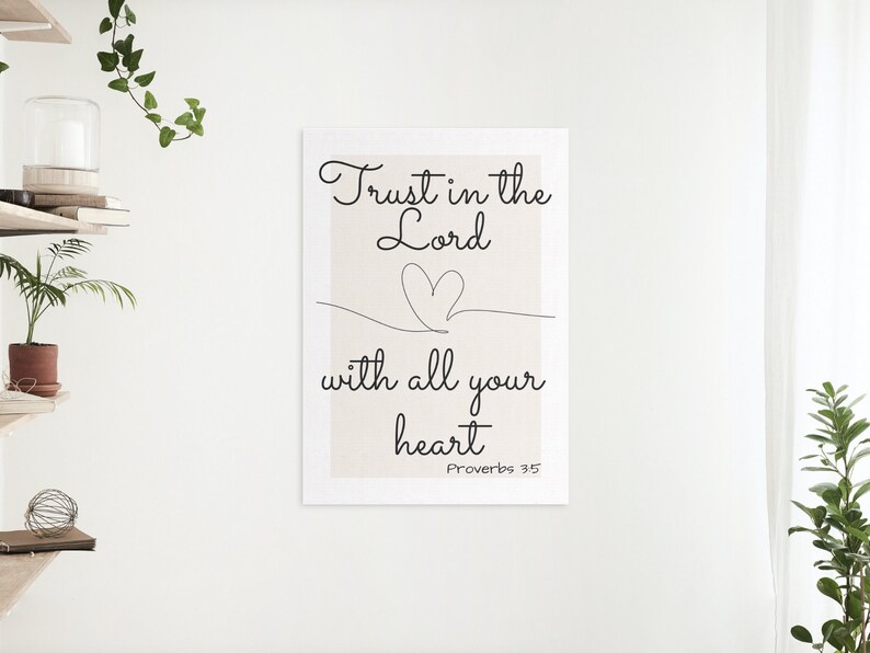 PRINTABLE Trust in the Lord Wall Art - Etsy