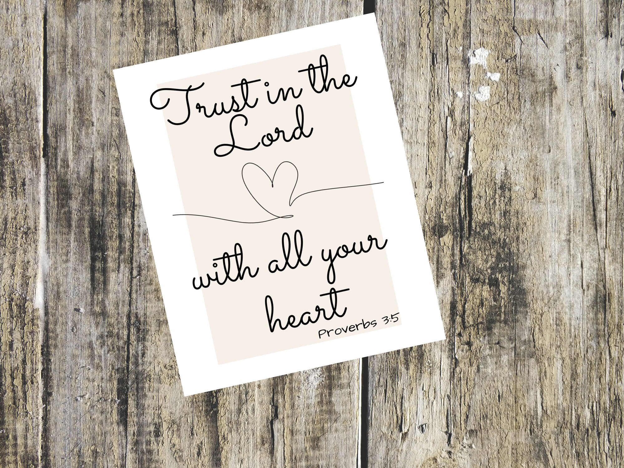 PRINTABLE Trust in the Lord Wall Art - Etsy