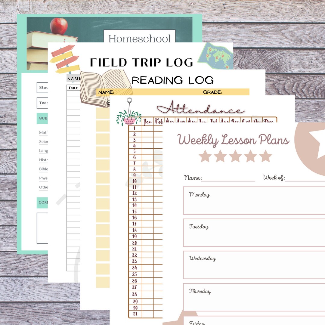 INSTANT DOWNLOAD Homeschool Planning Bundle (with Weekly Planning) - Etsy
