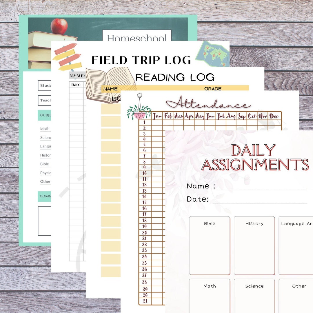 INSTANT DOWNLOAD Homeschool Planning Bundle (with Daily Planning) - Etsy