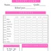 INSTANT DOWNLOAD Printable Homeschool Report Card - Pink - Etsy