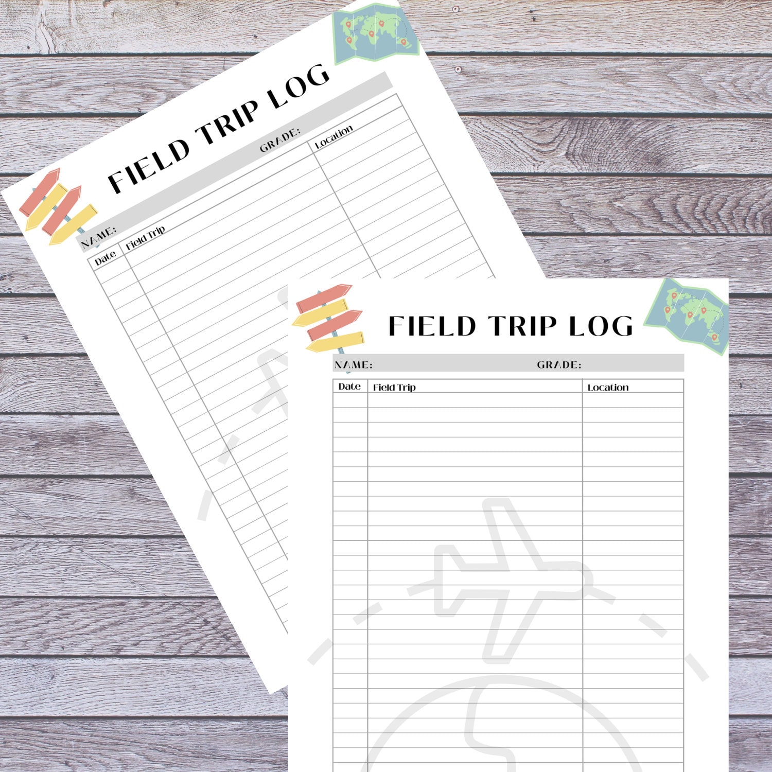 INSTANT DOWNLOAD Homeschool Field Trip Log - Etsy