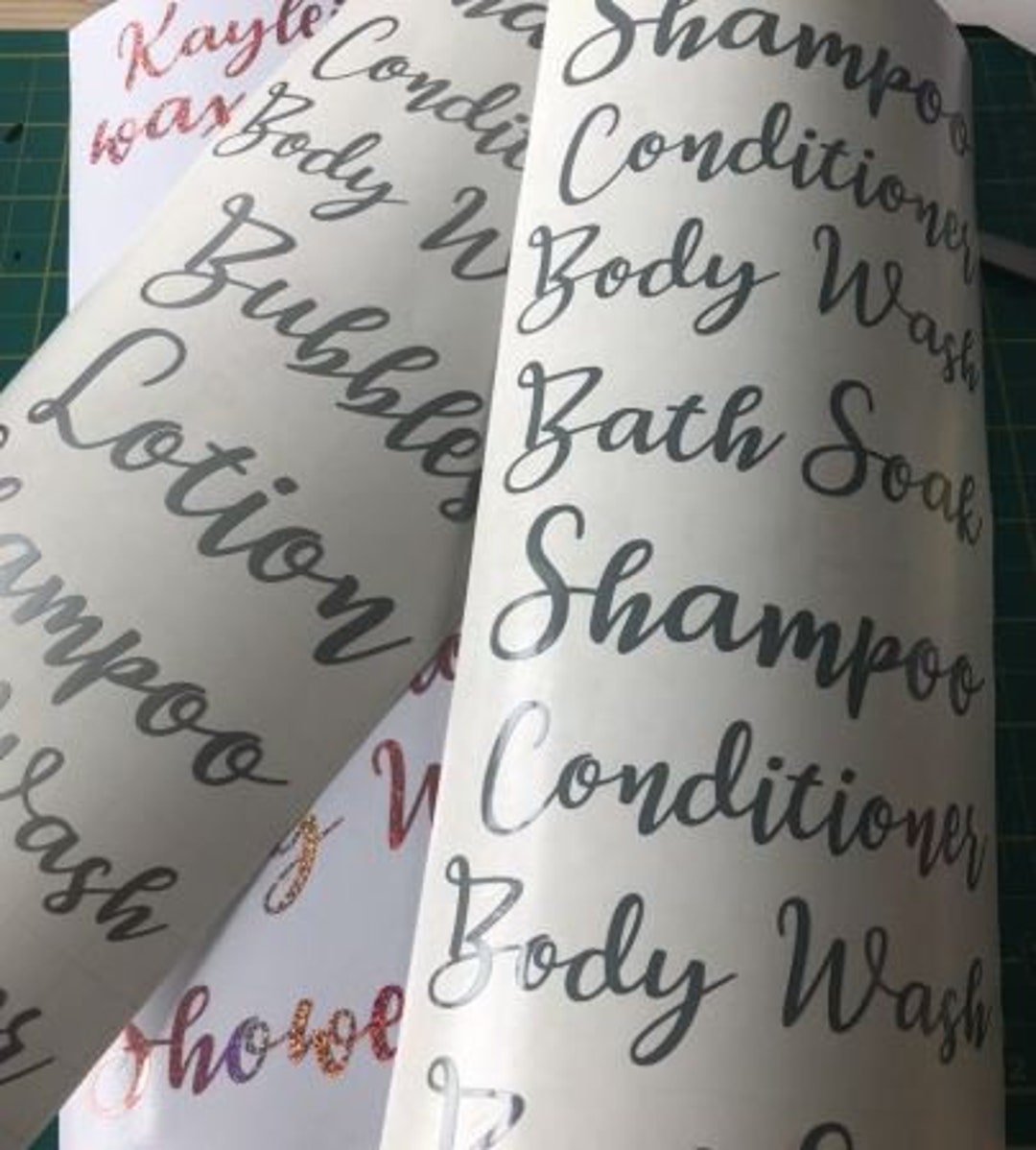 Custom Handwritten Vinyl Lettering, Calligraphy Stickers, Name Vinyl ...